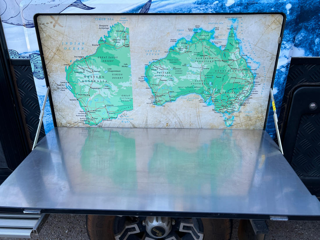 Laminated Caravan Map Stickers