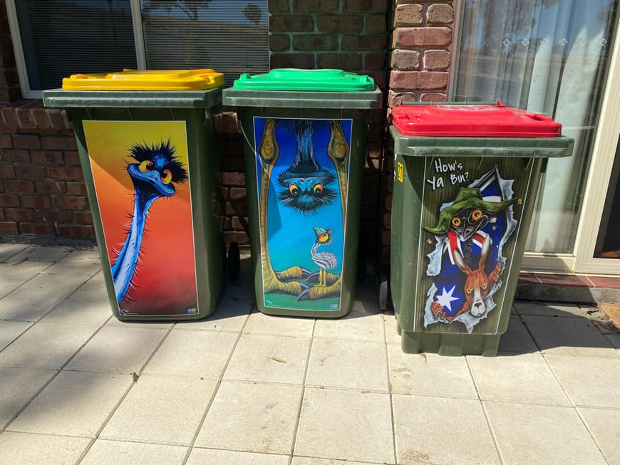 Best Wheelie Bin Stickers in Australia | Grove Wesley Design Art