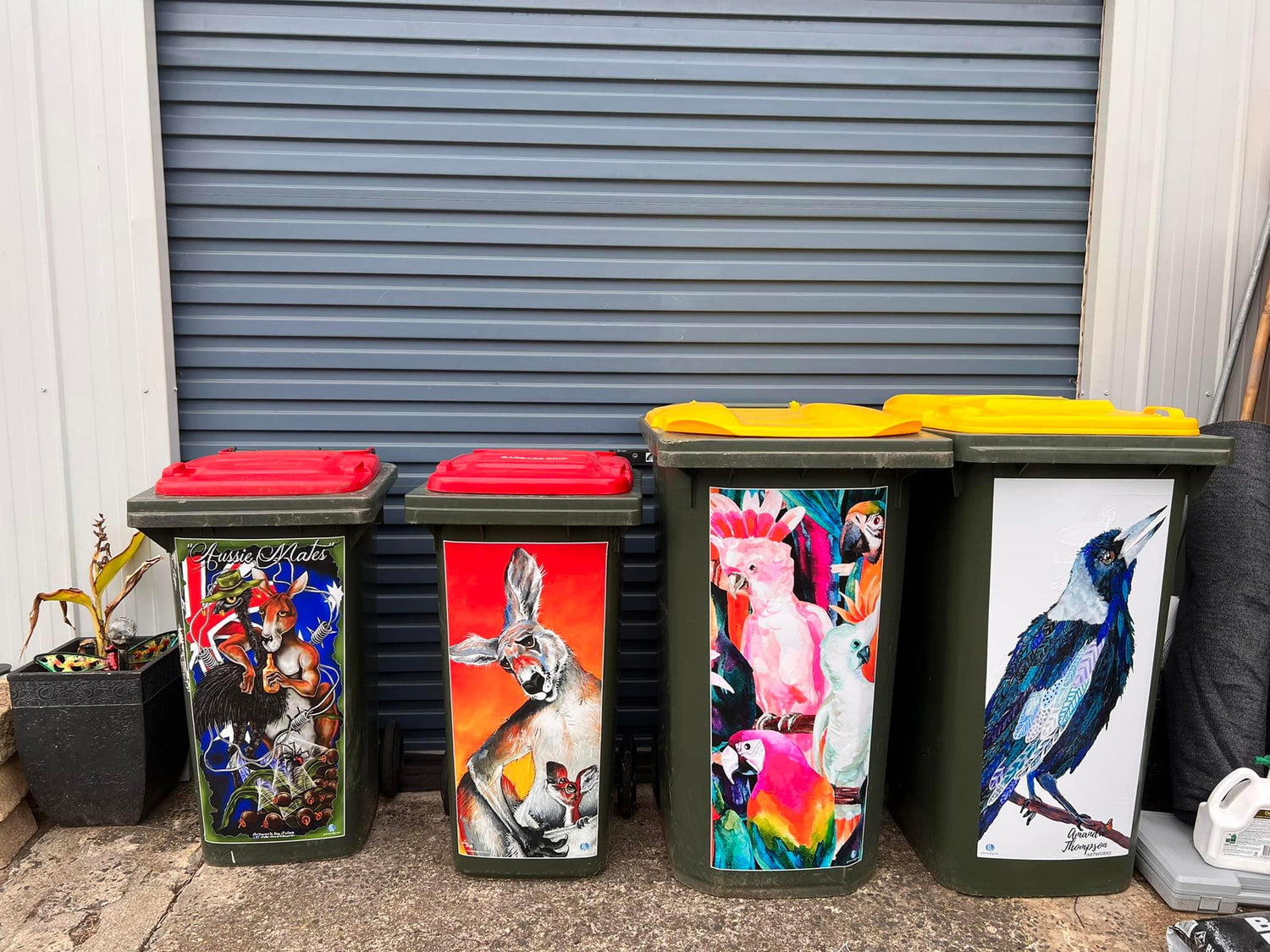 Best Wheelie Bin Stickers in Australia | Grove Wesley Design Art