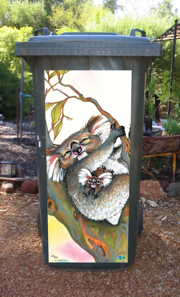 Wendy Binks Wheelie Bin Stickers – WA Exclusive – Grove Wesley Design Art