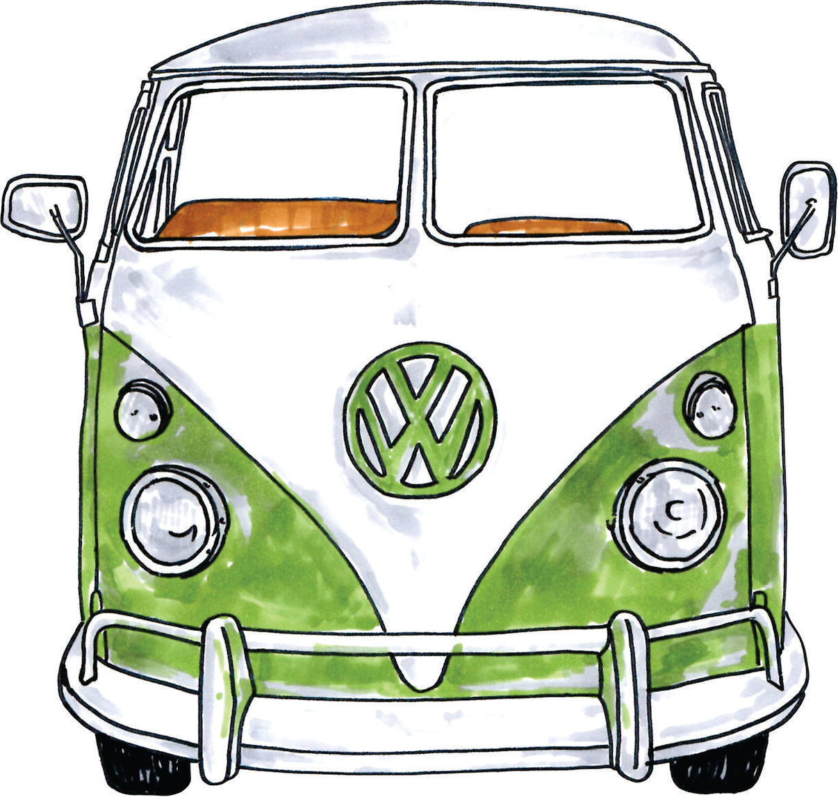 Kombi sticker – Grove Wesley Design Art
