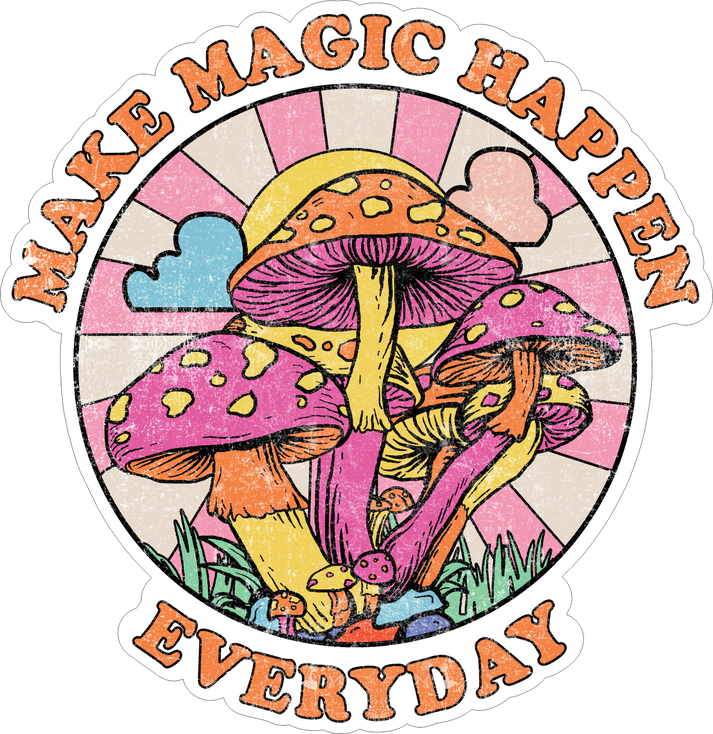 Make magic happen sticker – Grove Wesley Design Art