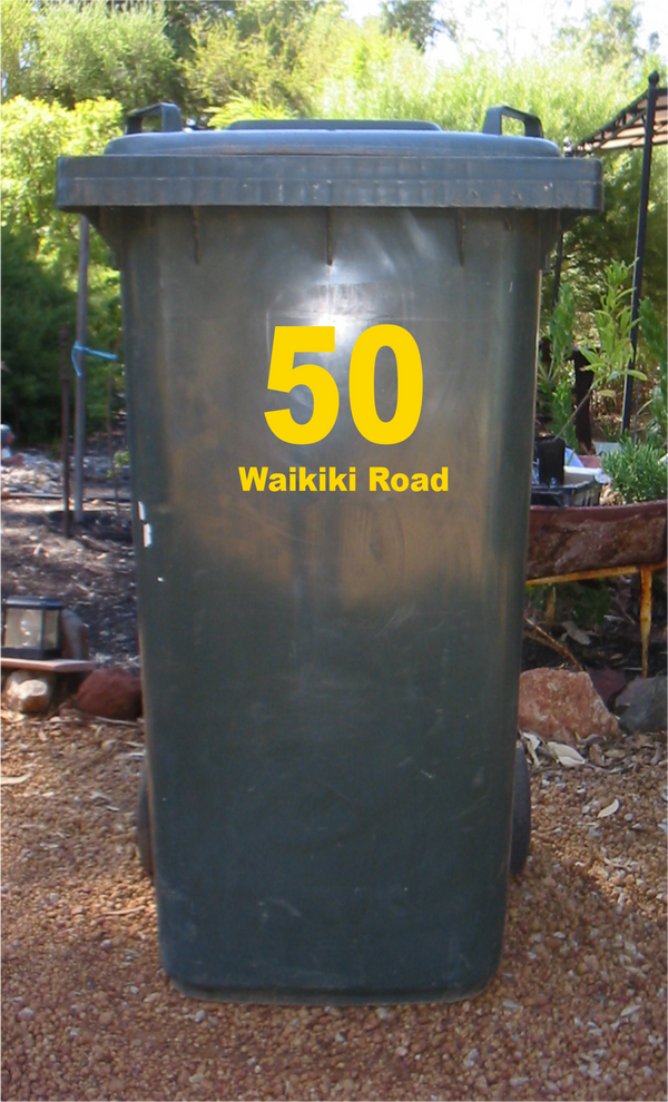 Custom Number & Address Bin Stickers – Grove Wesley Design Art